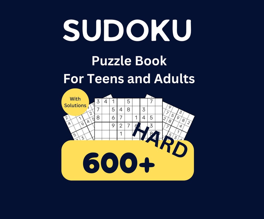 Sudoku Puzzles - Hard Level Collection - Volume 1 | 600+ Printable Hard ...