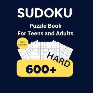 Sudoku Puzzles - Hard Level Collection - Volume 1 | 600+ Printable Hard ...