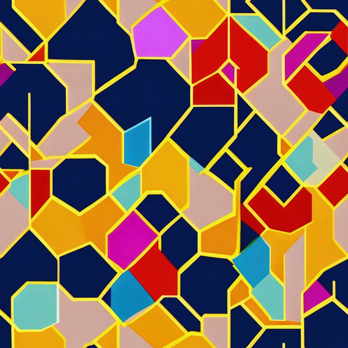 Abstract Shape Mashup Digital Paper 20 Designs seamless Pack 4 - Etsy