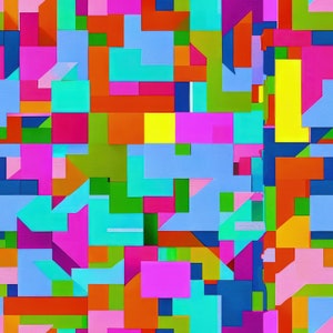 Abstract Shape Mashup - Digital Paper 20 Designs (seamless) Pack 5 - Etsy