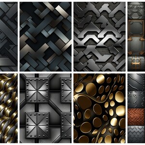 Grunge Metal Pattern, Digital Paper 40 Designs - Etsy