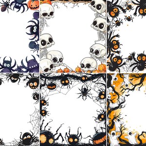 Halloween Border PNG Bundle – Spooky Graphic Overlays (digital Download ...