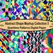 Abstract Shape Mashup - Digital Paper 20 Designs (seamless) Pack 3 - Etsy