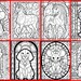 Stained Glass Coloring Pages Animal Theme 30 Designs Pack2 - Etsy