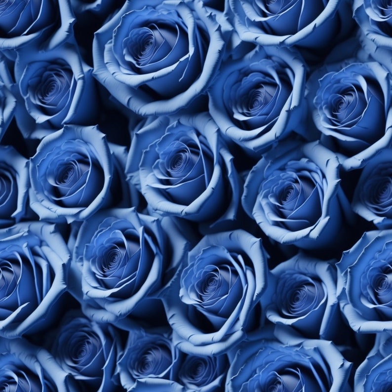 Abstract Blue Roses 11 Patterns Digital Paper seamless - Etsy