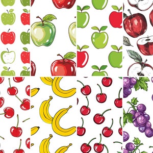 Fruit Illustration, Digital Download, PNG Files, Transparent ...