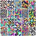 Abstract Shape Mashup - Digital Paper 20 Designs (seamless) Pack 4 - Etsy