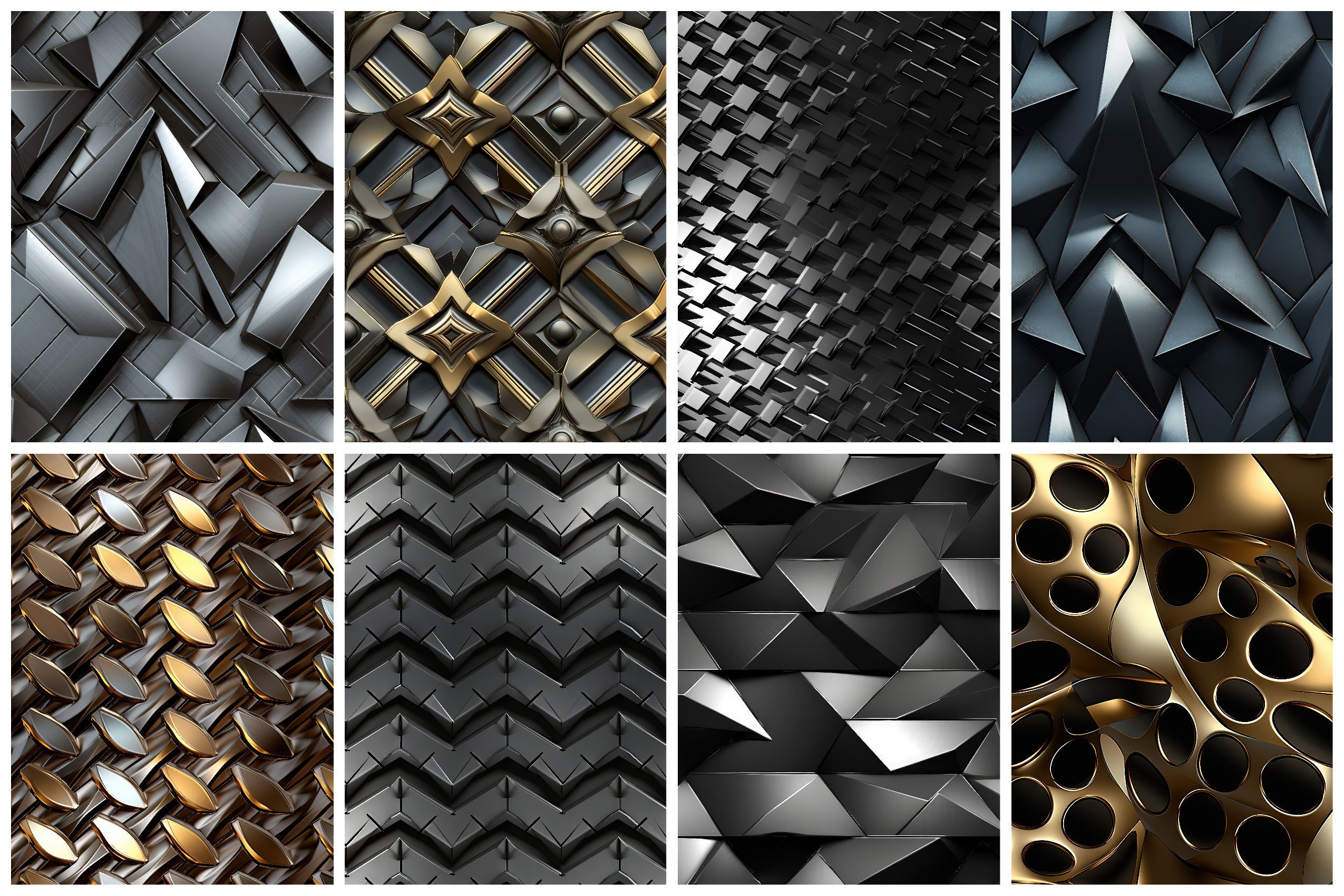 Grunge Metal Pattern, Digital Paper 40 Designs - Etsy