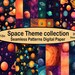 Space Theme Backgrounds, Illustration - 20 Patterns, Seamless - Etsy