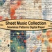 Musical Sheet Music Theme Digital Art Design Background Paper Pack - 26 ...