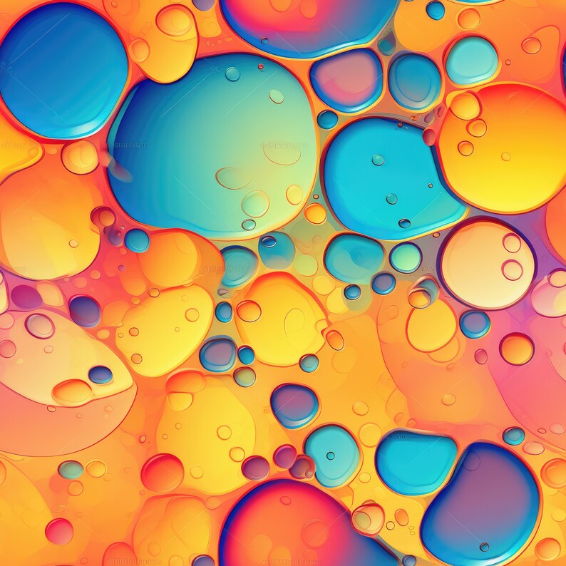 Abstract Oil and Water Mix, 20 Patterns, Seamless - Etsy
