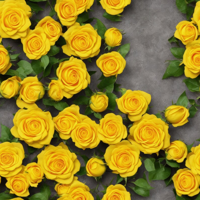 Yellow Roses - 12 Pattern Digital Paper (seamless) - Etsy
