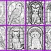 Stained Glass Coloring Pages Animal Theme 30 Designs Pack1 - Etsy