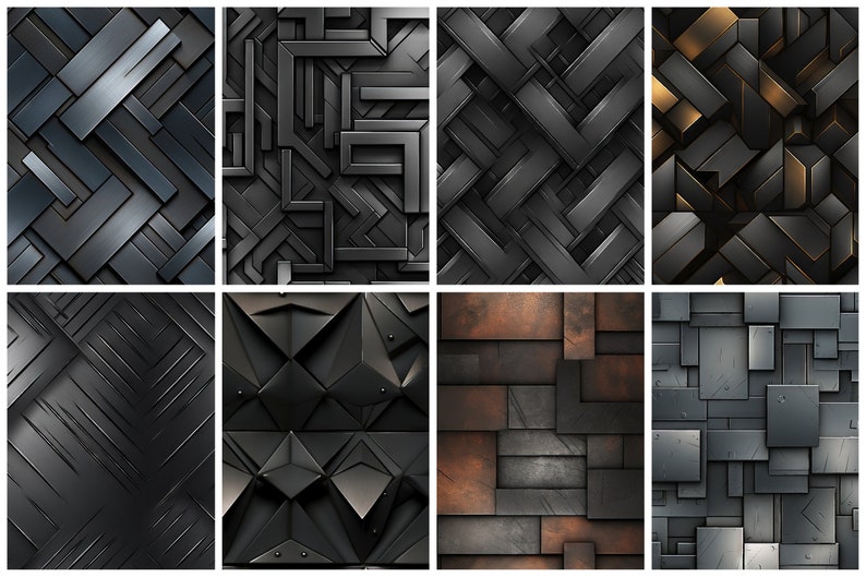 Grunge Metal Pattern, Digital Paper 40 Designs - Etsy