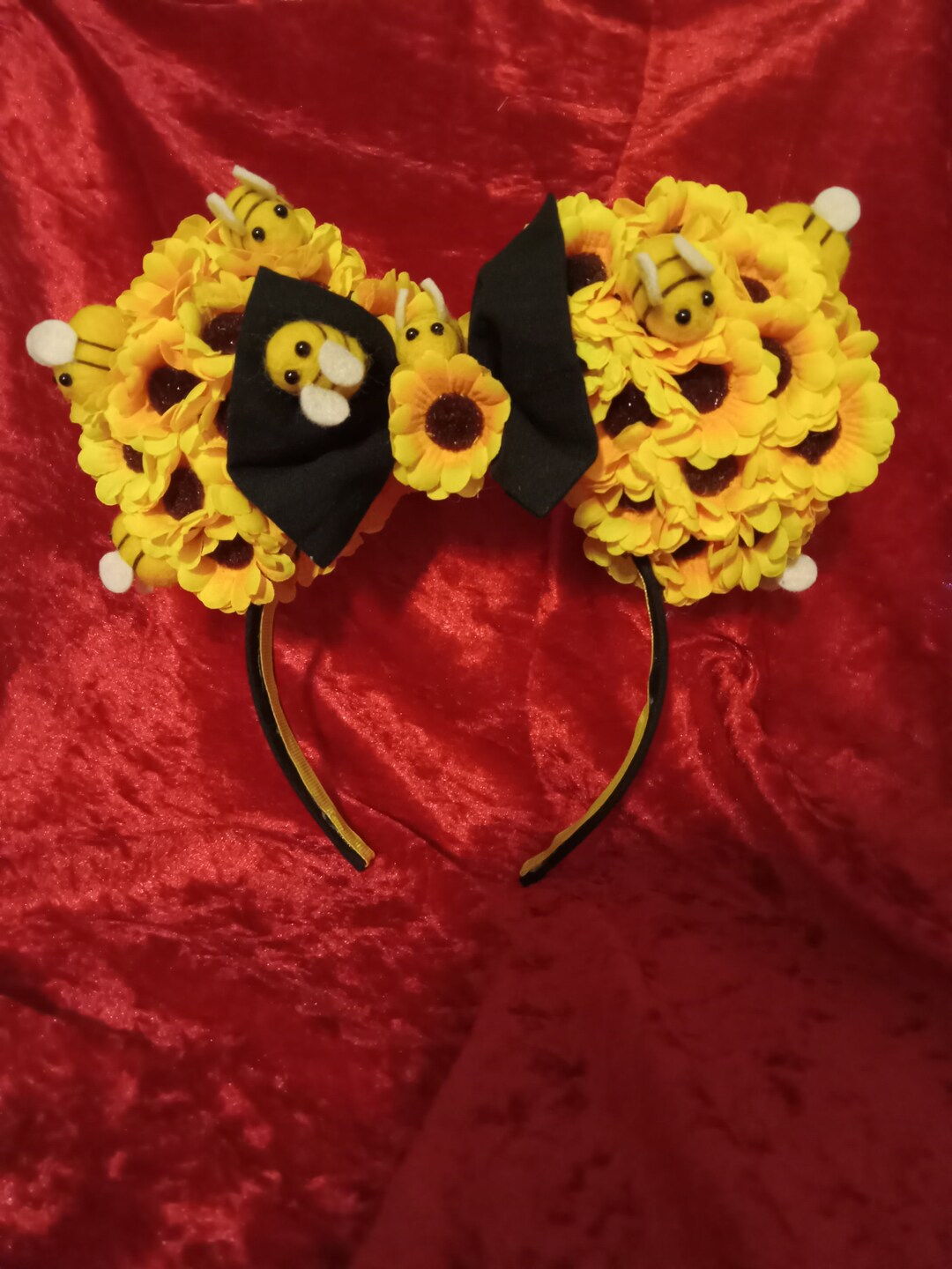 Sunflower Mickey Ears With Bees - Etsy
