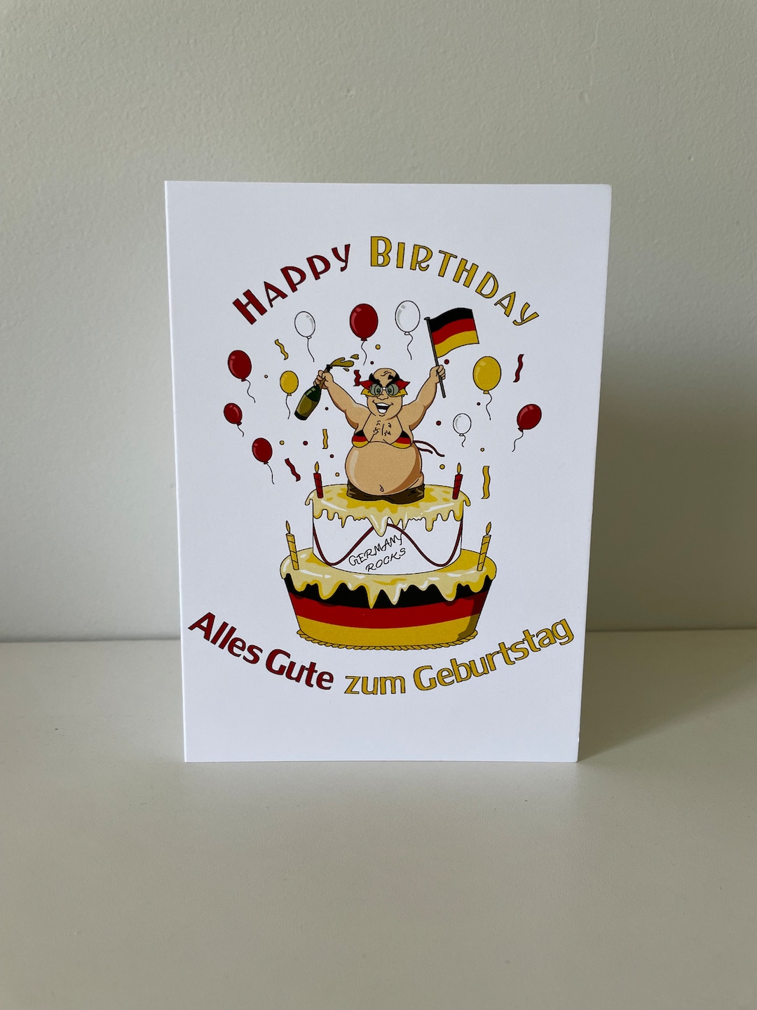 German Birthday Card - Etsy
