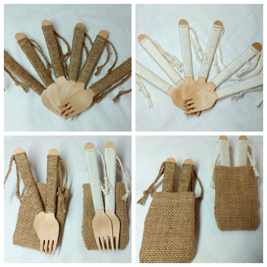 Wooden Forks, Created With Know-how 2 to 6 Dressed Forks, Tableware ...