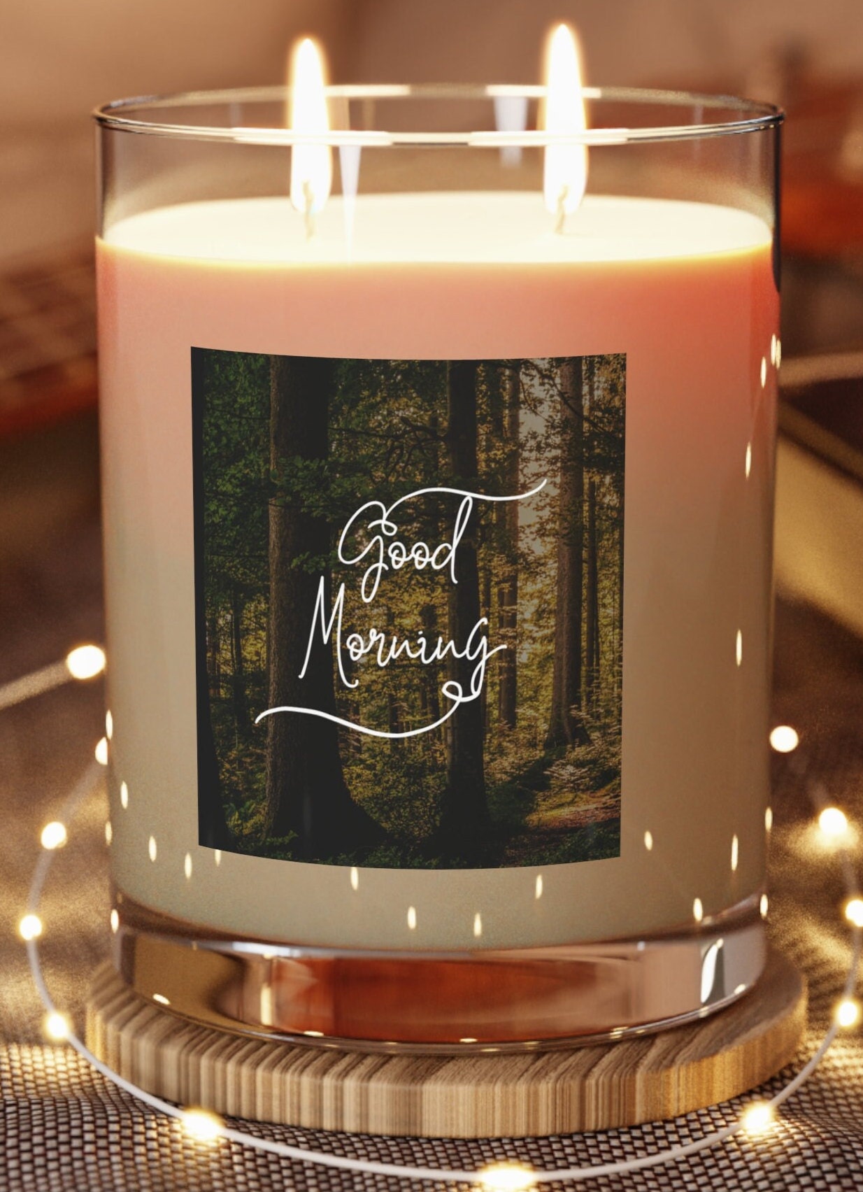 Scented Candle Good Morning Forest Candle Full Glass 11oz - Etsy