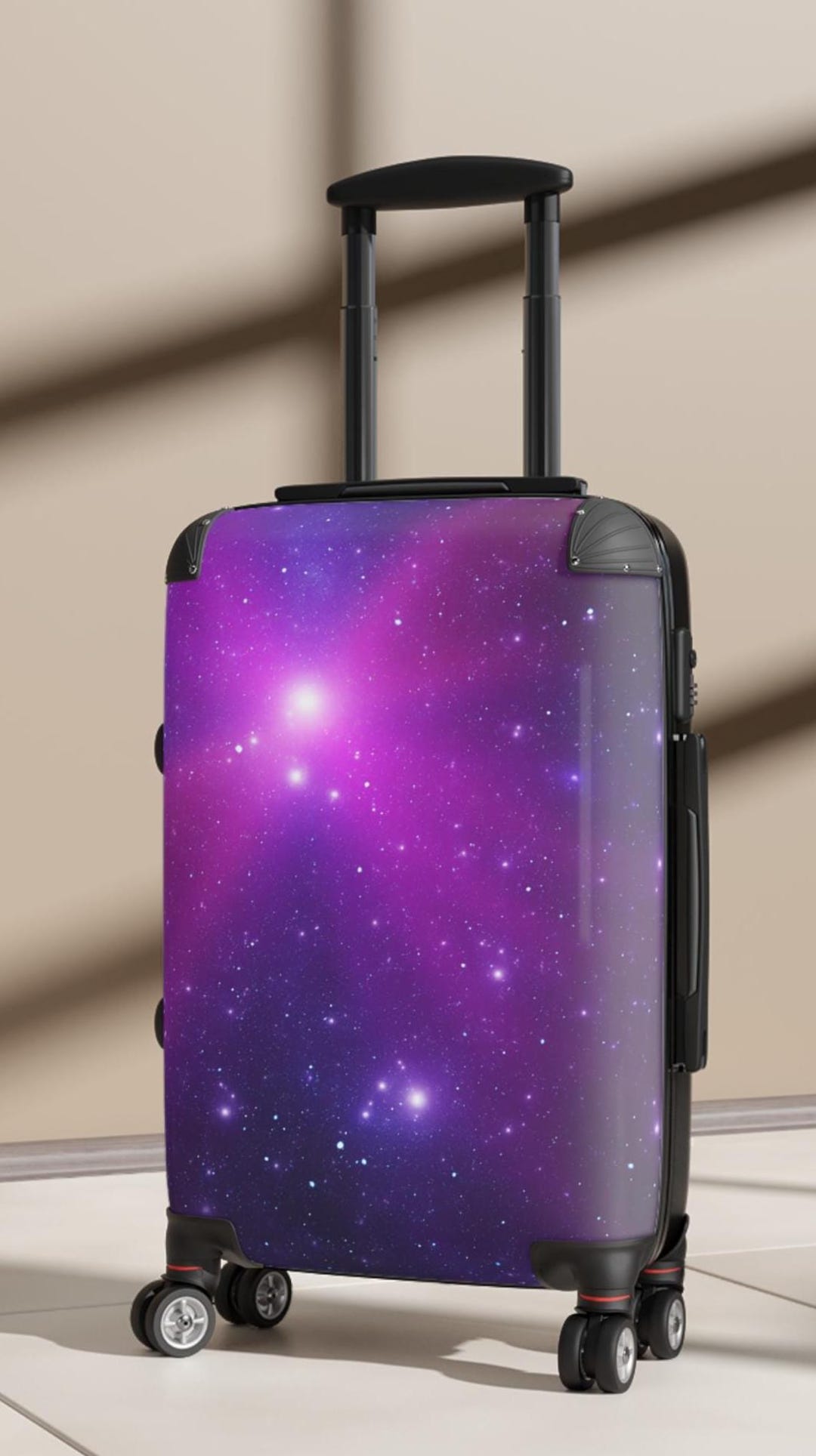 Purple Haze Cosmic Suitcase - Unique Travel Luggage With Galaxy Design ...