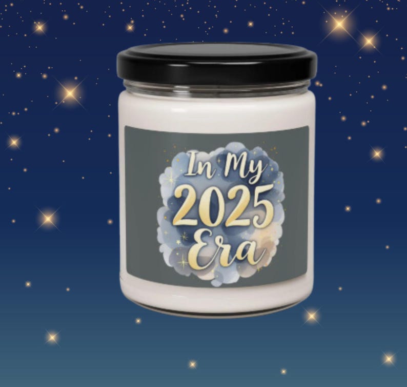 2025 Era Scented Soy Candle - New Years Eve Candle-2025 Memory Candle ...
