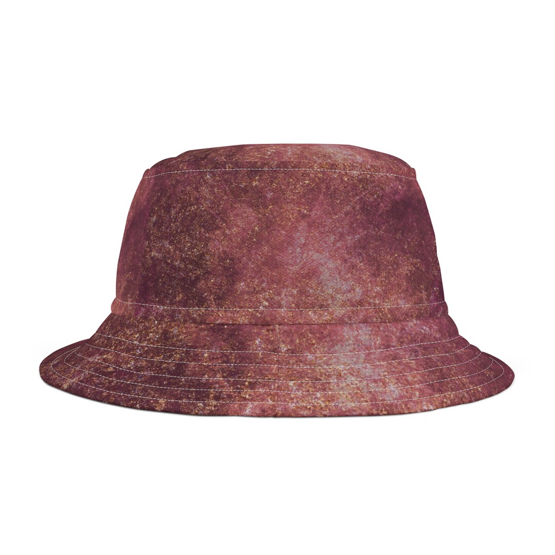 Grunge Bucket Hat (AOP), Copper Brown Color. Versital Bucket Hat ...