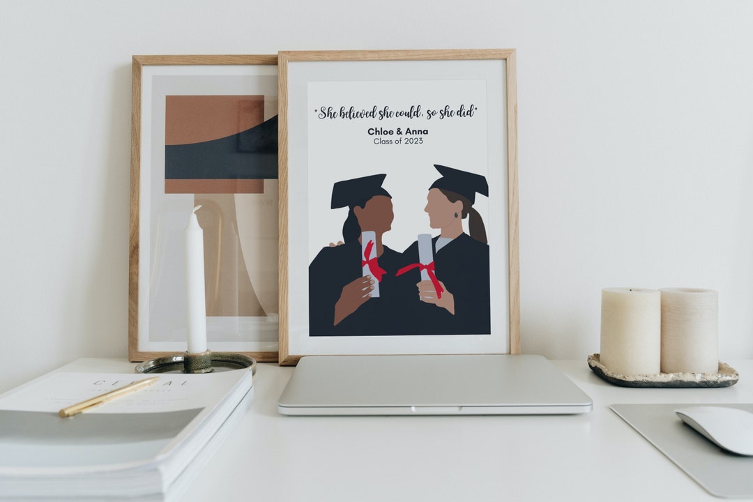 2 Best Friends Graduation Printable, Best Friends Graduation Print ...