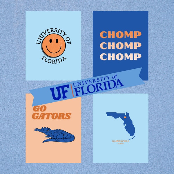 University of Florida Poster Set - Etsy