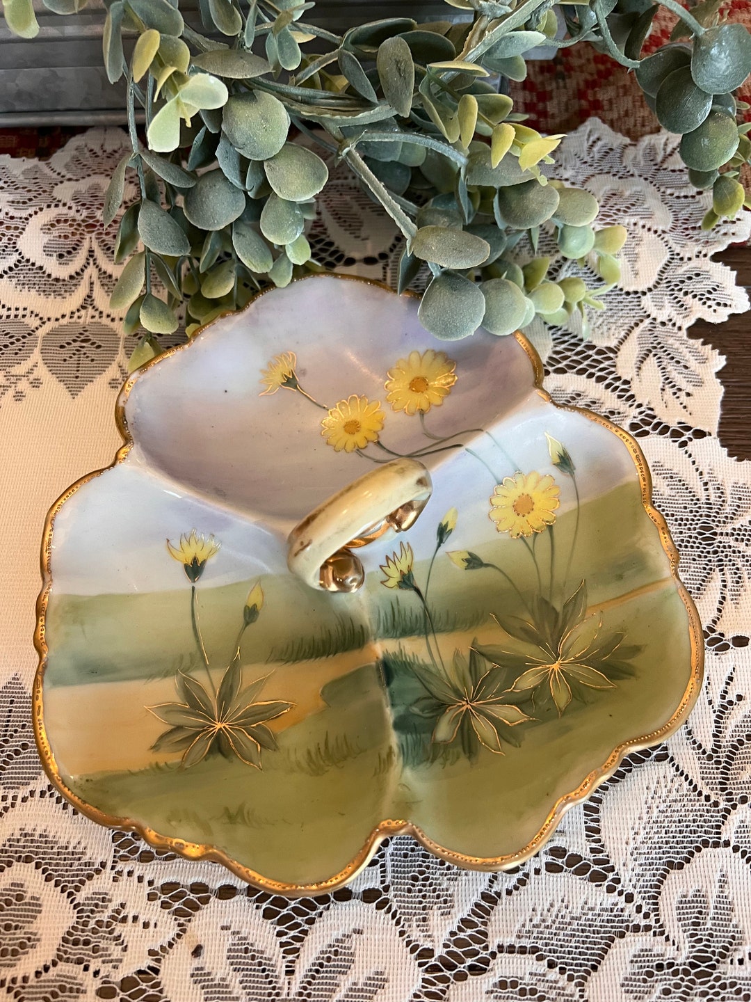 Vintage Nippon Nippon China Vintage Hand Painted Dish Nippon Gold ...