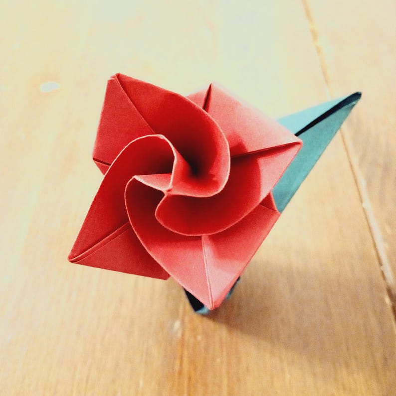 Origami Flowers - 4 Types - Etsy
