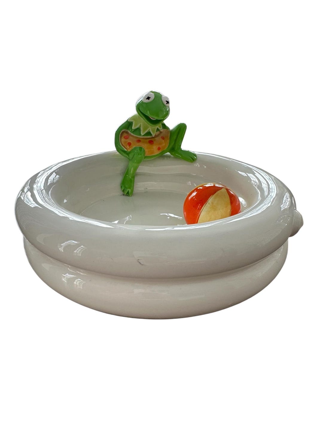 Jim Henson Muppets Kermit the Frog Handpainted Ceramic Pool Bowl - Etsy