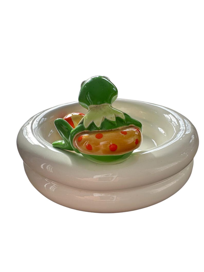 Jim Henson Muppets Kermit the Frog Handpainted Ceramic Pool Bowl - Etsy