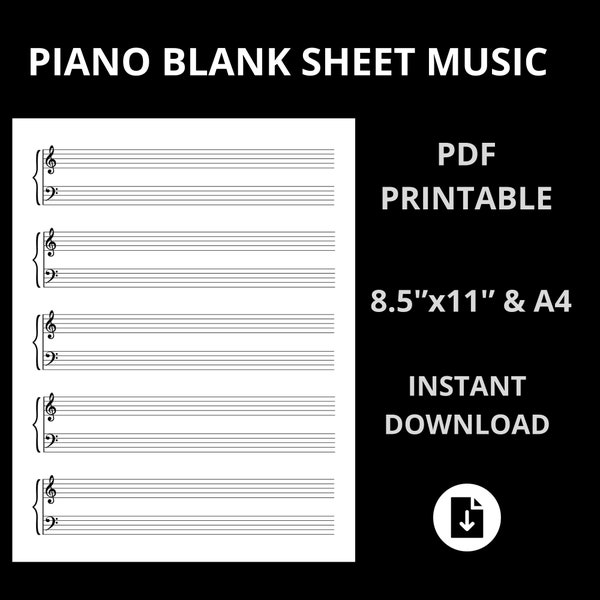 Blank Grand Staff - Etsy