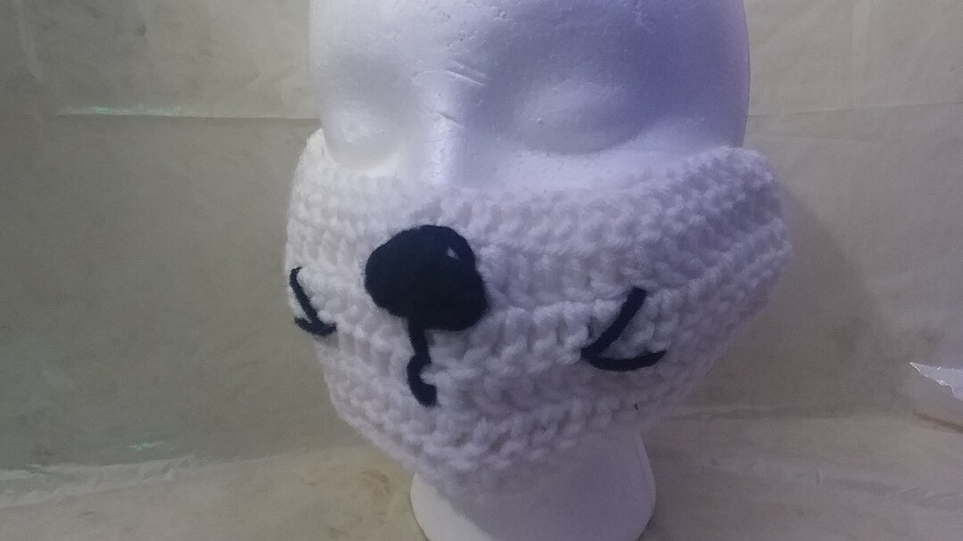 Crochet Baby Animal Face Mask (S/M) - Etsy