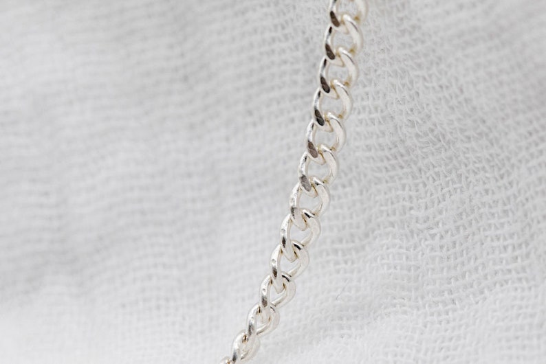 Large Sterling Silver Curb Chain 2.25 X 3.09mm - Etsy