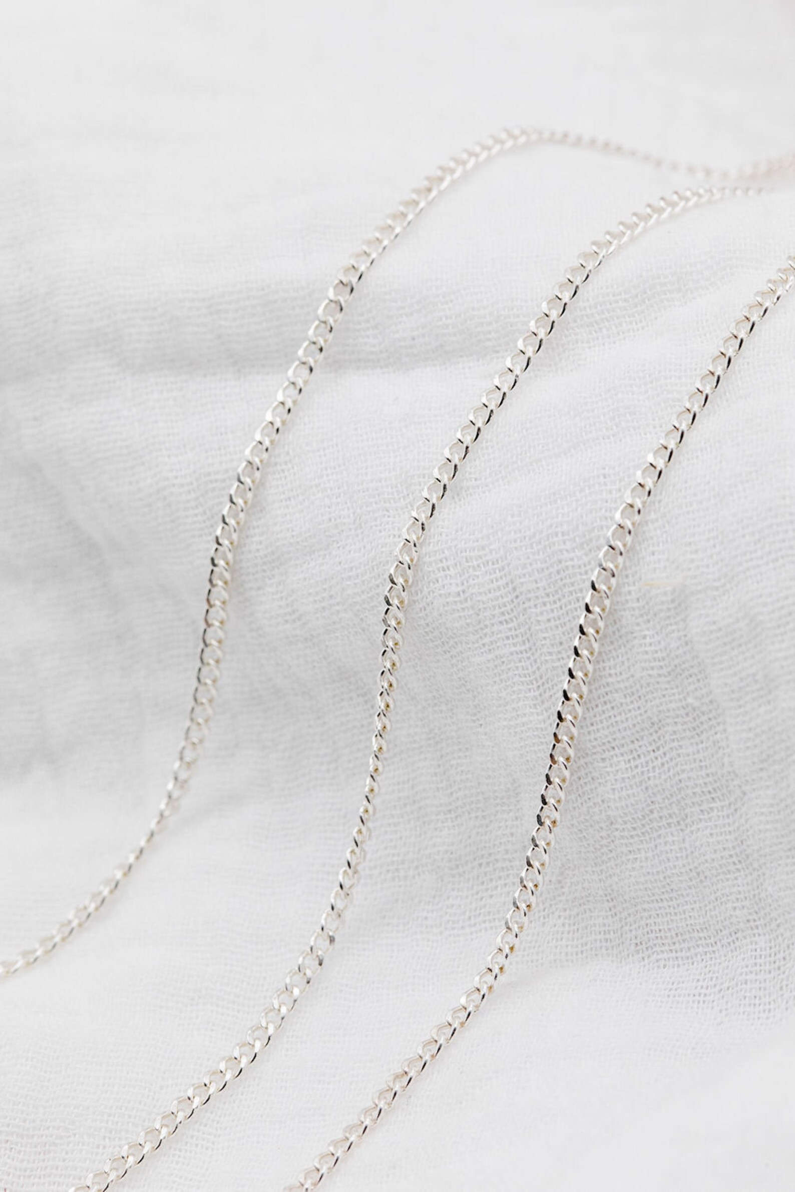 Large Sterling Silver Curb Chain 2.25 X 3.09mm - Etsy