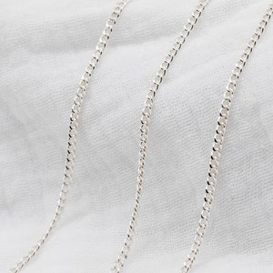 Large Sterling Silver Curb Chain 2.25 X 3.09mm - Etsy