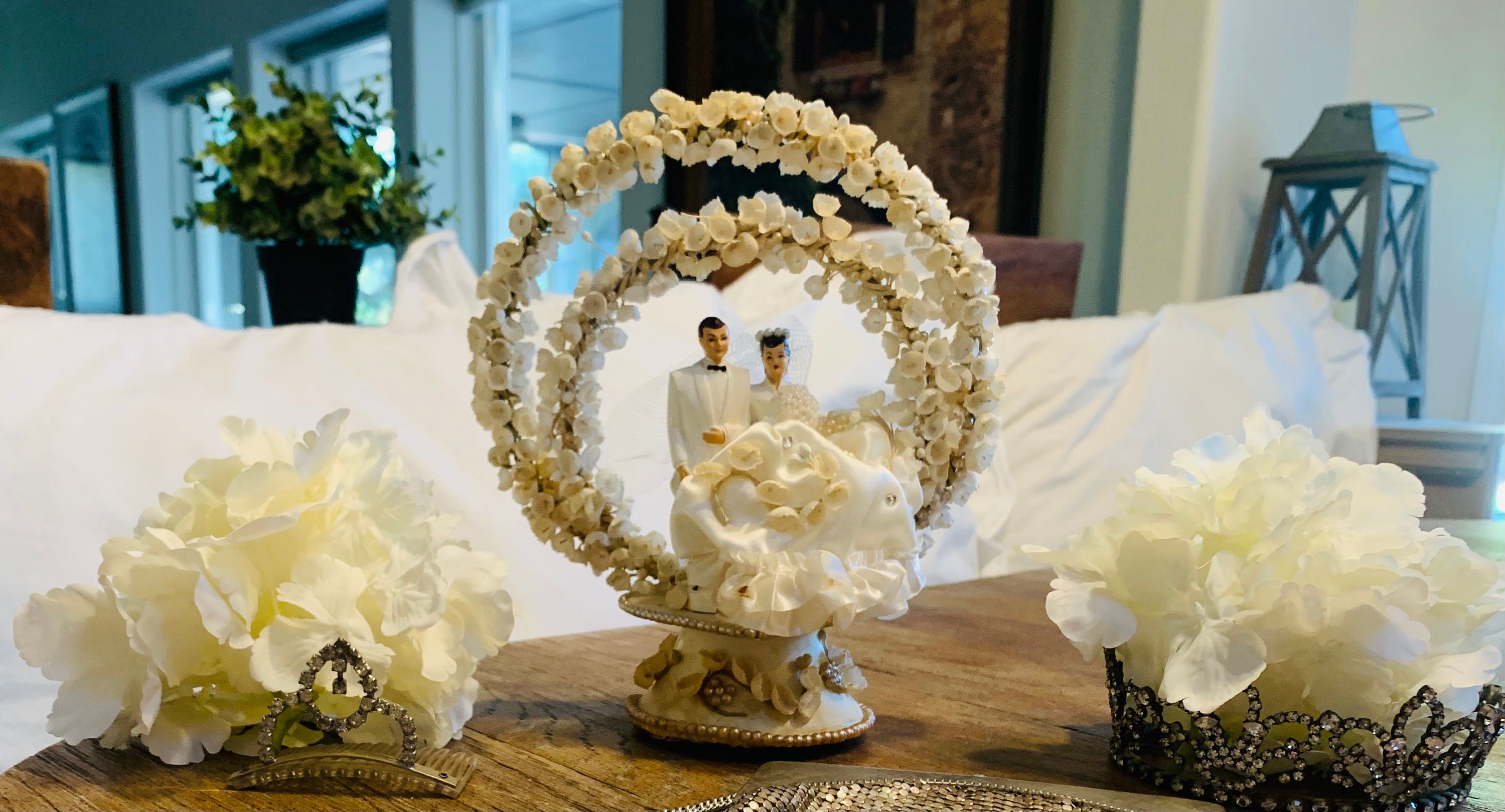 Antique Wedding Cake Topper - Etsy