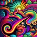 Psychedelic Sunrise - Etsy
