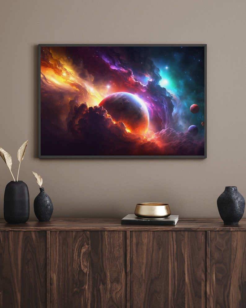 Planets in Nebula - Etsy