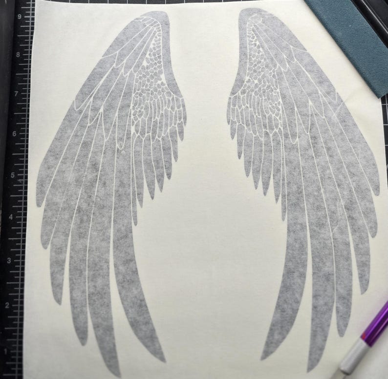 Angel Wings Decal Vinyl Sticker - Etsy