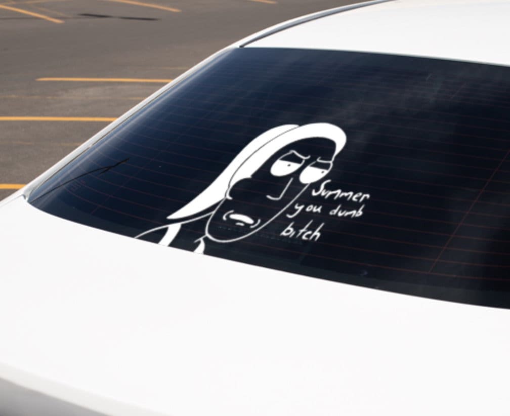 Rick and Morty Summer Window Decal - Etsy