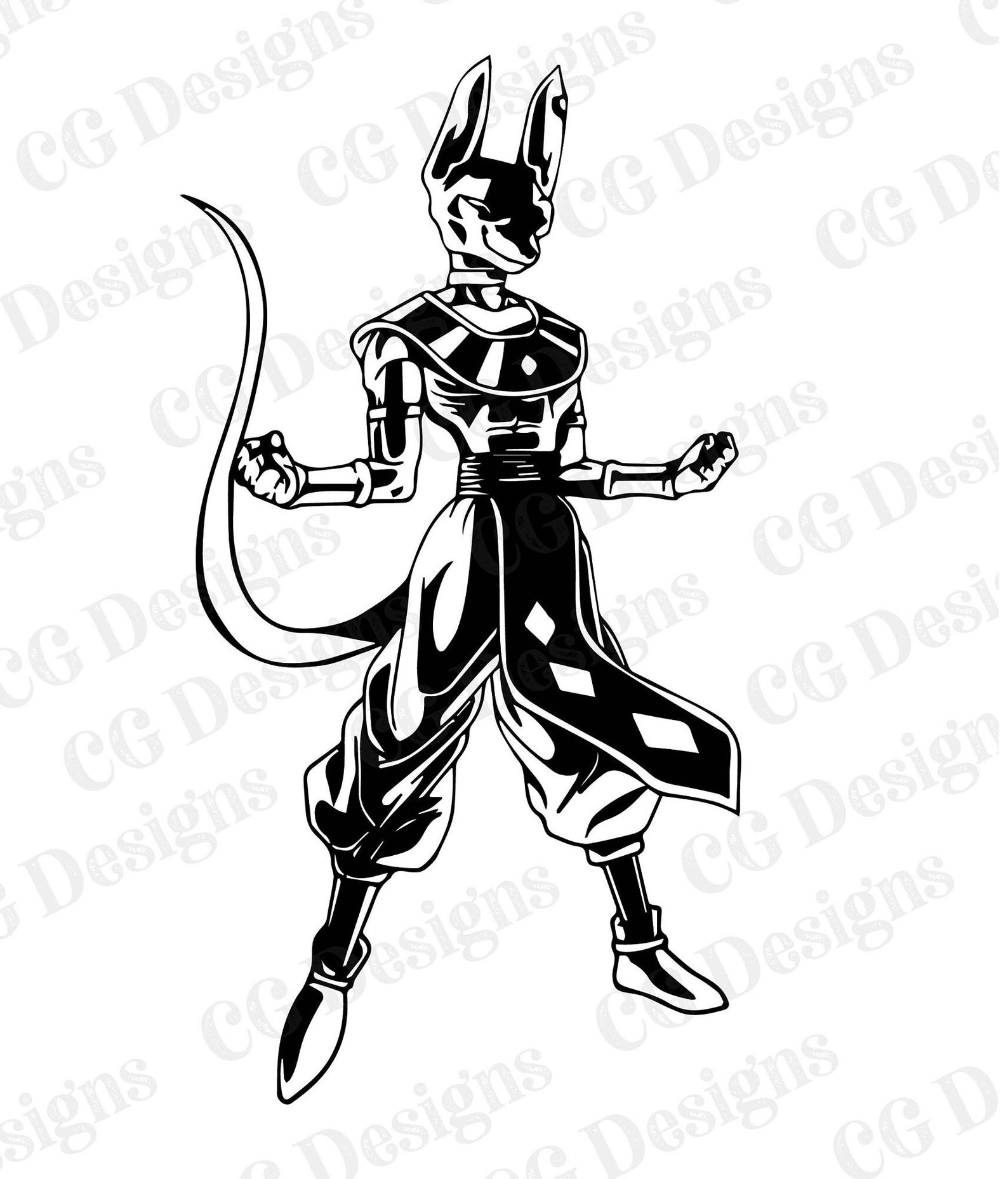 Lord Beerus Vinyl Sticker Decal - Etsy