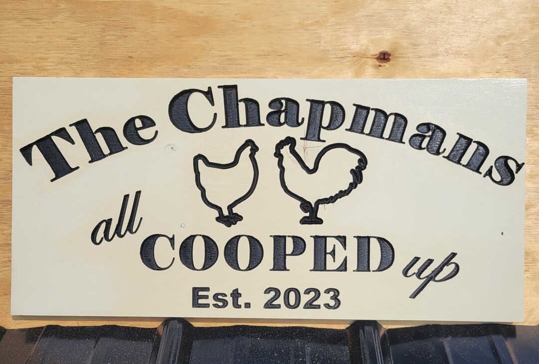 Custom Chicken House Sign Welcome Guests to Your Chickens With This ...