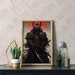 Oni in Traditional Shogun Armor - Digital Art Print - Red Moon ...