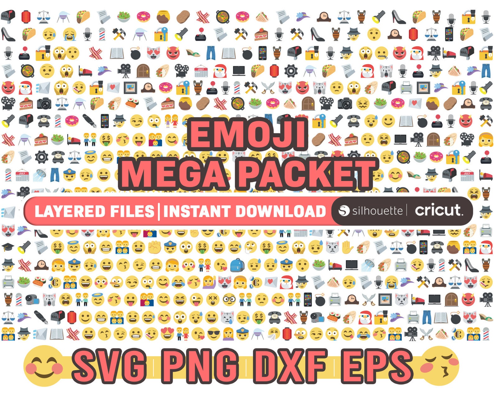 Emoji Svg Packet Emoji Png Files Emoji Clipart Emojis Svg - Etsy Australia
