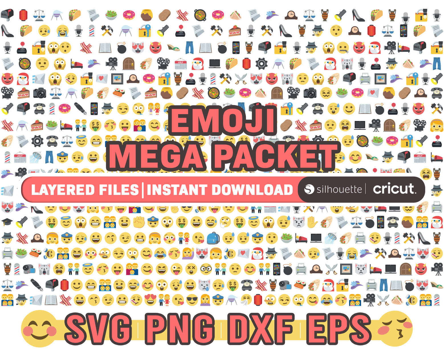 Emoji Svg Packet Emoji Png Files Emoji Clipart Emojis Svg - Etsy Australia