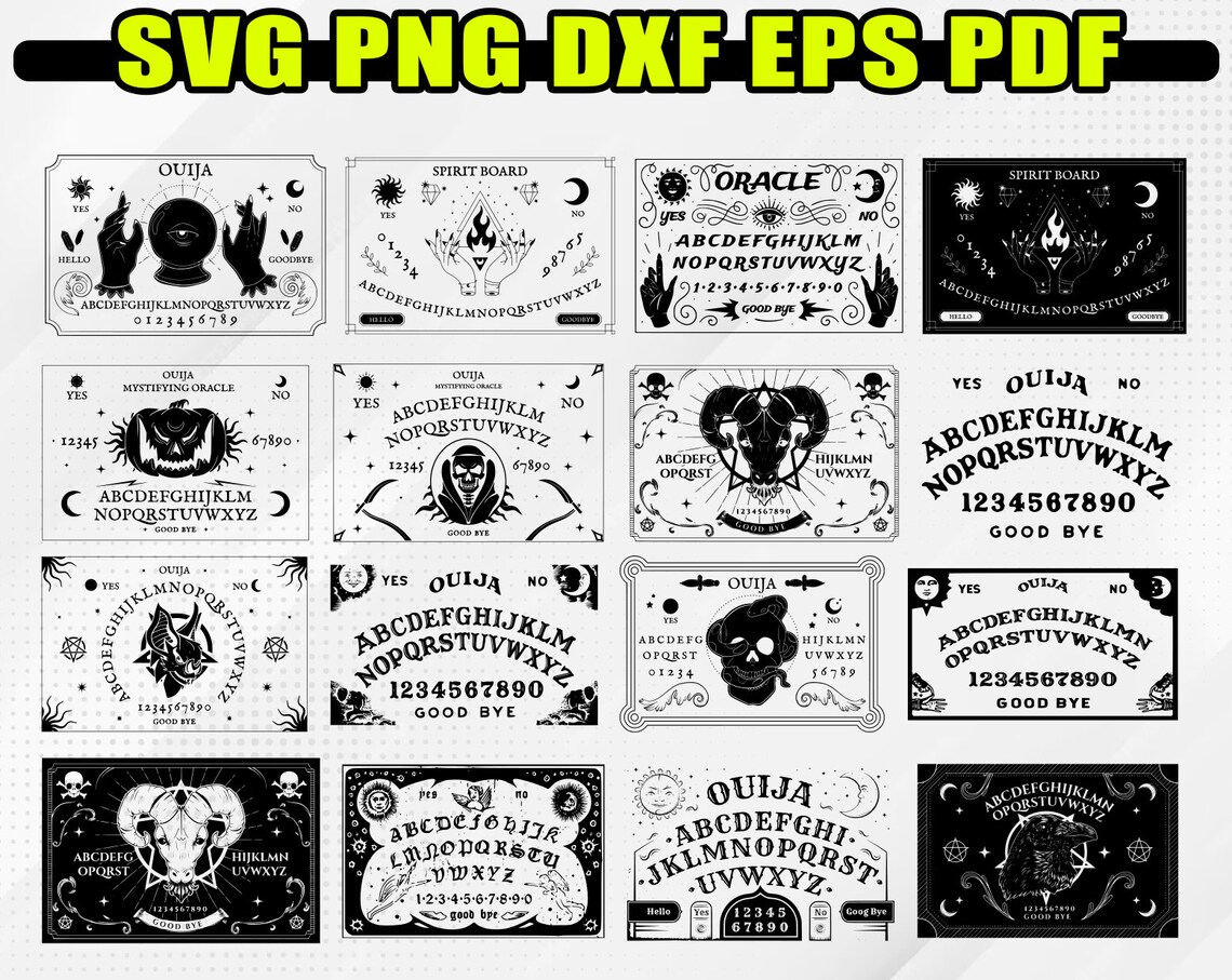 70+ Ouija Board Svg Bundle, Ouija Svg, Ouija Board Png, Ouija Board ...