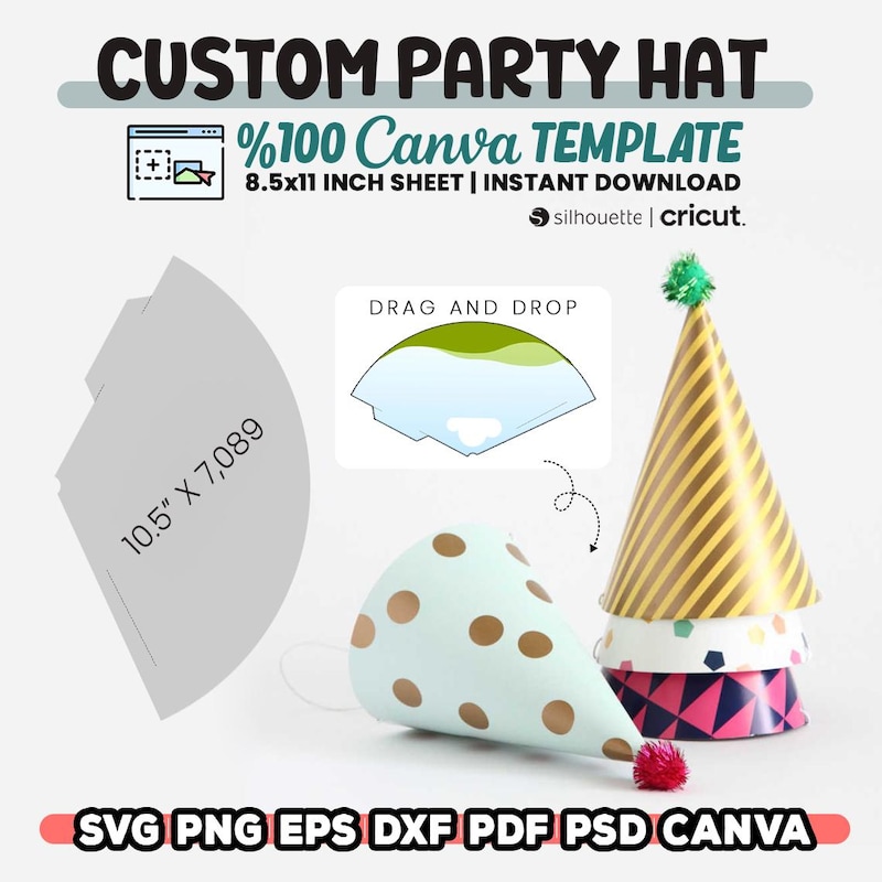 Custom Paper Party Hats - Etsy