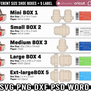 Shoe Box Template Shoe Box Svg Sneaker Box Template Shoe - Etsy