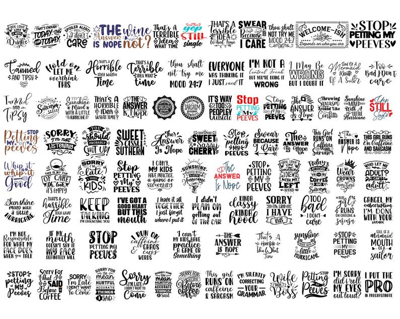 700+ Design Sarcastic Svg Bundle, Funny Svg, Sarcastic Quotes, Funny ...